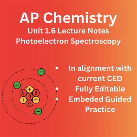 Ap Chemistry Unit 1 6 Photoelectron Spectroscopy Lecture Note Tpt