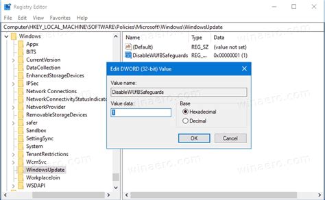 Disable Feature Update Block Safeguard Holds In Windows 10