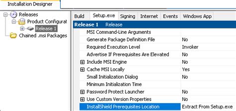 Installshield Full Redistributable Forces Internet Access Stack Overflow
