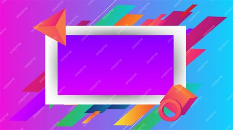 Premium Vector Rectangle Abstract Background