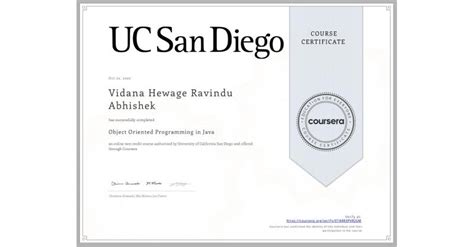 Java Javaprogramming Objectorientedprogramming Coursera Ravindu Abhishek