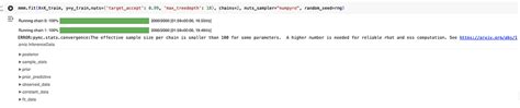 PYMC Convergence Error Modeling PyMC Discourse