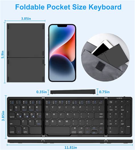 Buy Wholesale China Fold Wireless Bluetooth Keyboard Clavier Pliable Bluetooth Sans Fil