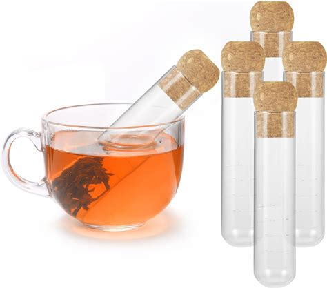 4 Pcs Glass Tea Infuser For Loose Teaclear And Novel Tea