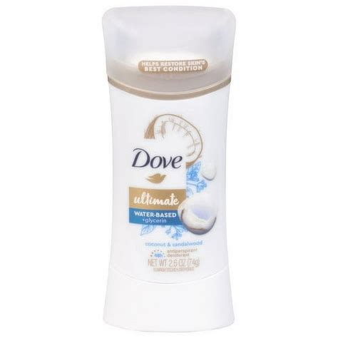 2 Pack Dove Ultimate Antiperspirant Deodorant Stick Coconut