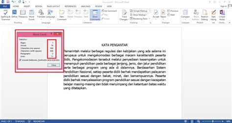 Cara Menghitung Jumlah Karakter Di Microsoft Word Pakwar Online