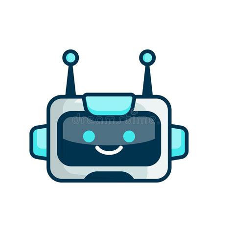 Robot Head Avatar Vector Design Cartoon Robot Head Icon Stock Vector