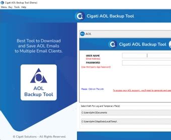 AOL Mail Backup Tool Software Informer