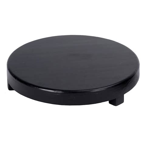 Black Wood Round Riser 12