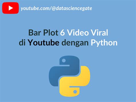 Visualisasi Bar Plot 6 Video Tutorial Viral Di Youtube Dengan Python