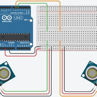 Setup Of The Two Ultrasonic Sensors Used To Triangulate The Position Download Scientific