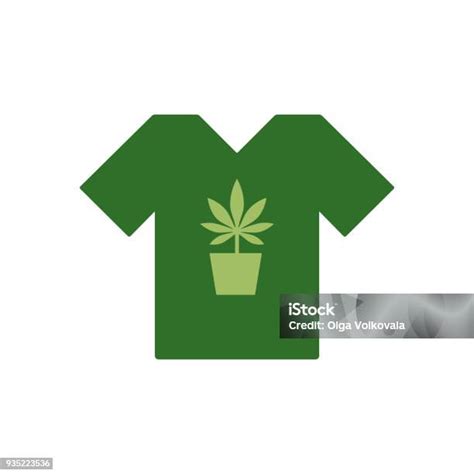 마리화나 또는 마리화나 식물 화분에 티셔츠 대마초의 재배입니다 마리화나의 잎 의료 마리화나입니다 T 셔츠에 대한 스톡 벡터 아트 및 기타 이미지 Istock