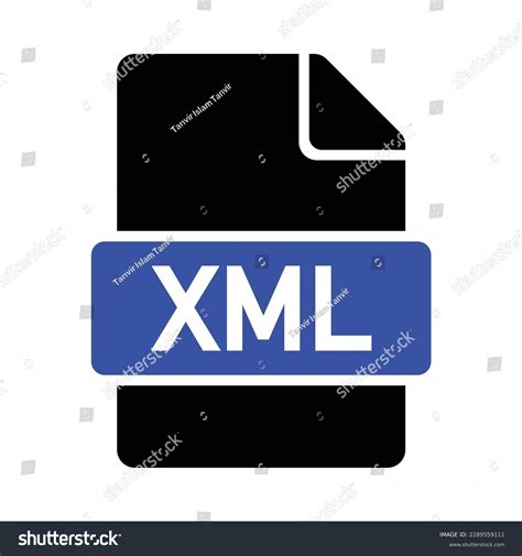 Xml File Format Icon Vector Graphics Stock Vector Royalty Free 2289559111 Shutterstock