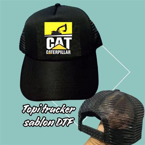 Jual Topi Trucker Cat Caterpillar Sablon Dtf Shopee Indonesia