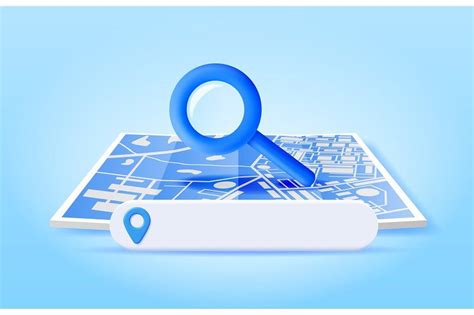 D Location Folded Paper Map With GPS Pointer Marker