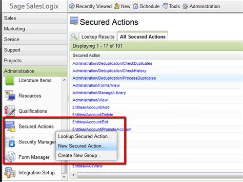 Configuring And Packaging Secured Actions In Saleslogix 80 Customer Fx