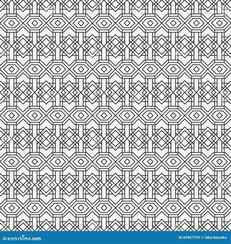 Geometric Abstract Seamless Cube Pattern With Rhombuses Square Cube Stock Vector