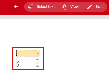 Configuring A Combo Box Dropdown Menu On A PDF Form PDFescape