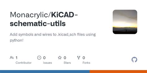 GitHub Monacrylic KiCAD Schematic Utils Add Symbols And Wires To Kicad Sch Files Using Python
