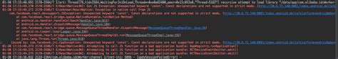 Got JS Exception Unexpected Keyword Const Const Declarations Are Not Supported In Strict