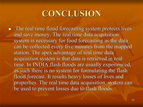 Real Time Flood Forecastingppt Geography Science