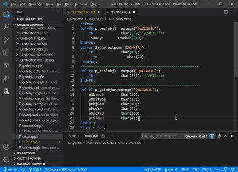 Rpgle Indentation Enabled End Pr · Issue 203 · Codeforivscode Ibmi
