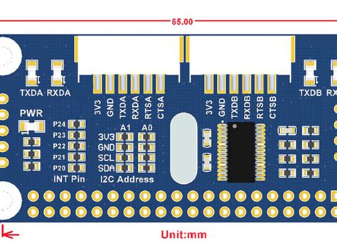 Serial Expansion Hat For Raspberry Pi Kiwi Electronics
