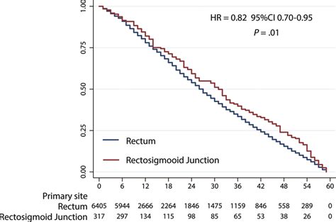 5‐year Survival Of Rectal Nets And Rectosigmoid Junction Is
