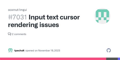 Input Text Cursor Rendering Issues Issue Ocornut Imgui GitHub