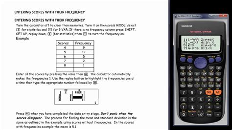 Casio Calculator Standard Deviation At Sheila Tejada Blog