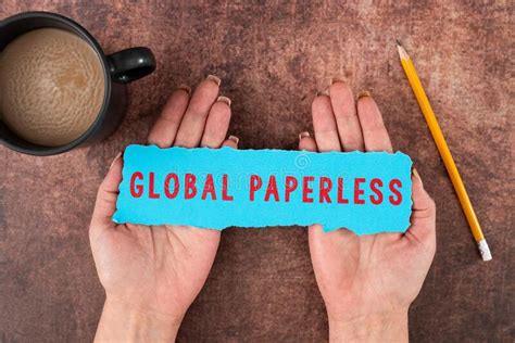 Conceptual Caption Global Paperlessgoing For Technology Methods Like Email Instead Of Paper