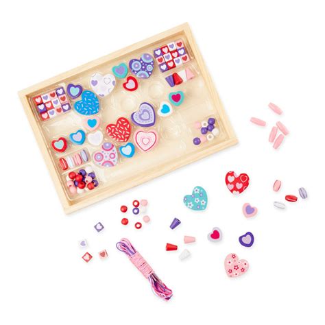 Melissa And Doug Created By Me Heart Beads Wooden Bead Kit Tates