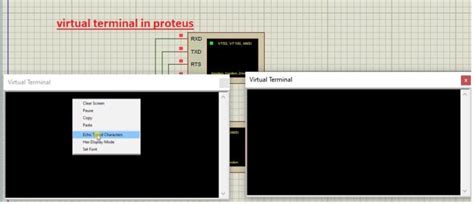 Virtual Terminal In Proteus Simulation The Engineering Knowledge