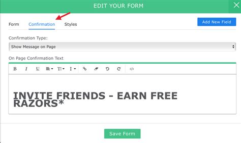 Editing A Kickofflabs Form Kickofflabs