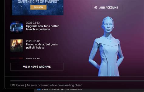 eve online an error occurred while downloading client r eve