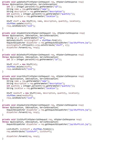 crud application simple steps in java using servlet and jsp