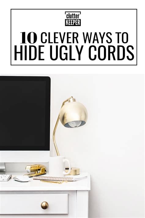 Creative Ways To Hide Cord Clutter Clutter Keeper