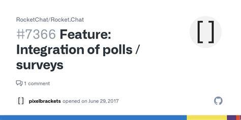 feature integration of polls surveys · issue 7366 · rocketchat