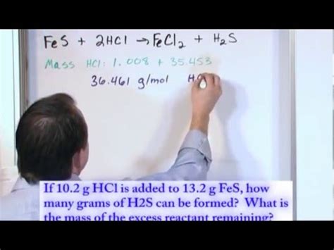 Lesson Limiting Reactants Part Chemistry Tutor Chemistry Vol Reactions