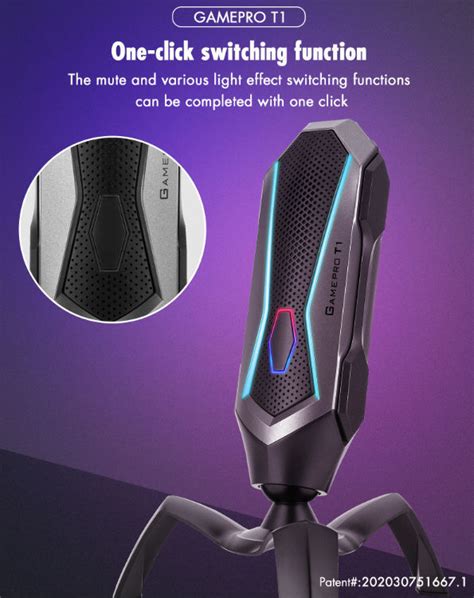 Buy Wholesale China Factory Design Usb Condenser Rgb Microphone With Metal Stand For Gaming Or