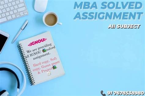 IGNOU MBA NEW SOLVED ASSIGNMENT Download