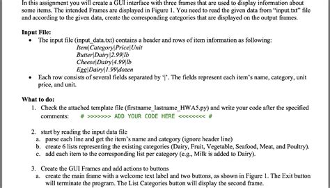 Solved In This Assignment You Will Create A Gui Interface