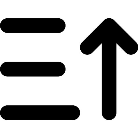 Sort Ascending Icon Svg Png Free Download