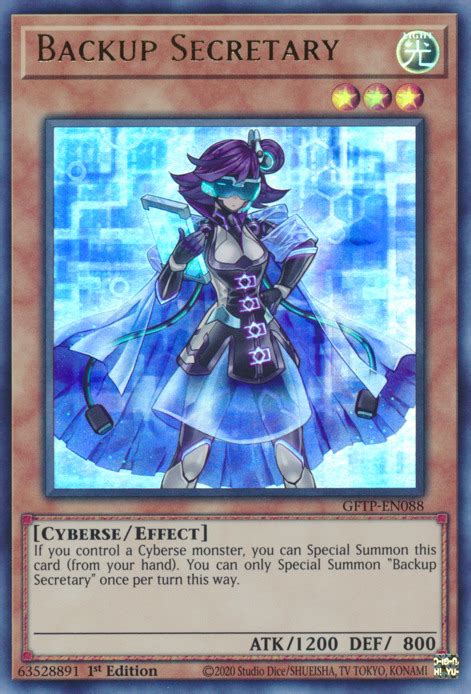 Yu Gi Oh Cards Daily — Backup Secretary “if You Control A Cyberse
