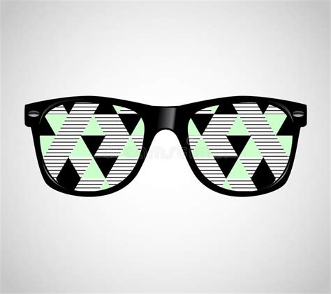 Sunglasses With Polygons Abstract Geometric Triangles Cataract Vector