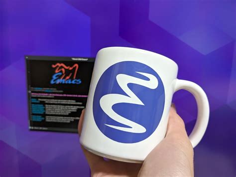 emacsのマグカップを買った チラシの表の反対側