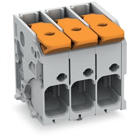 Wago 4 Pos PCB Terminal Block Lever 6 Mm Gray 60 Box Diverse Electronics