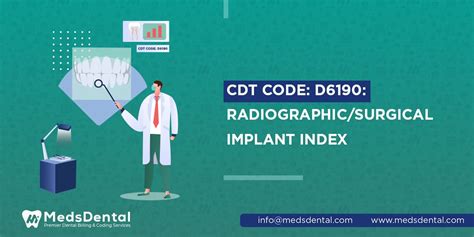 Medsdental Cdt Code D6190 Radiographicsurgical Implant Index