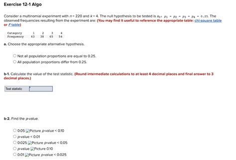 solved exercise 12 1 algo consider a multinomial experiment