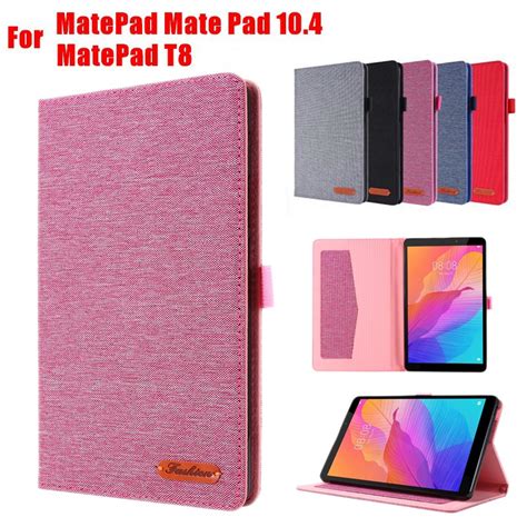 For Huawei MatePad T Mate Pad Inch Case Denim Pattern Flip Cover For Funda Huawei